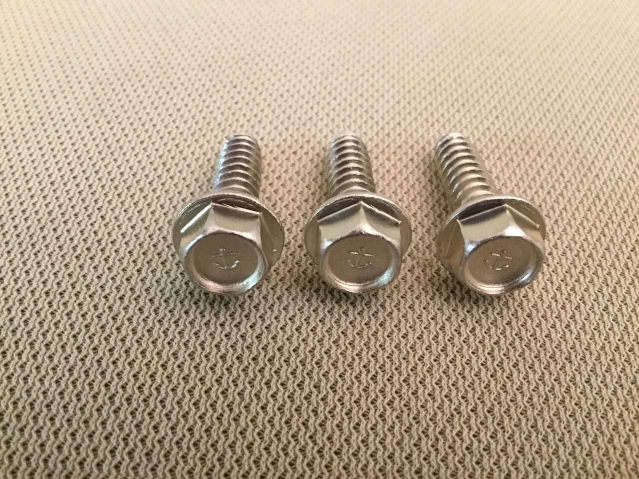Buy New Set of 3 Sheet Metal Anchor Head, Cad Plated 1/4x7/8