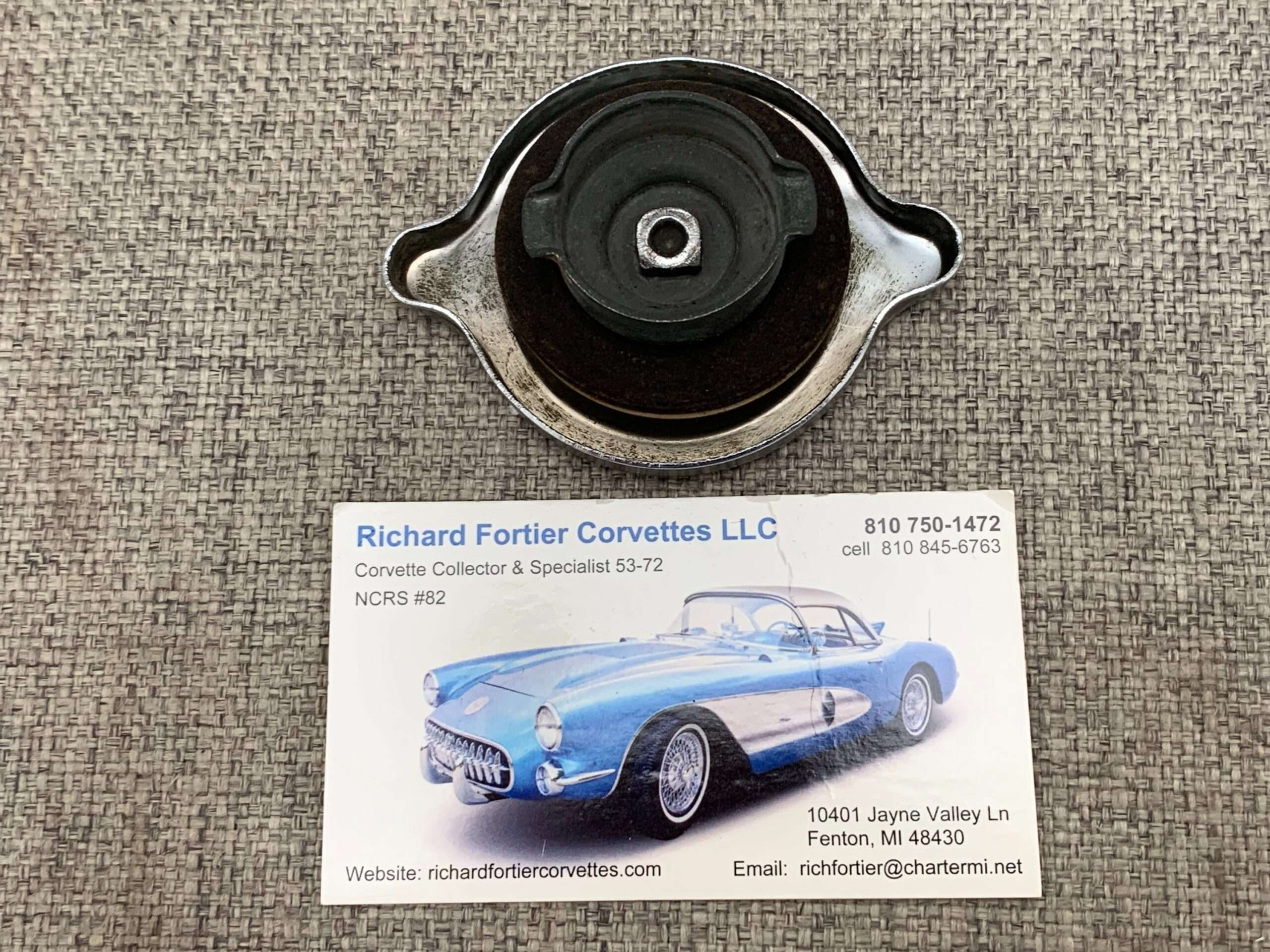 Original 1968-70 Corvette/Camaro Oil Filler Cap with S Rivet