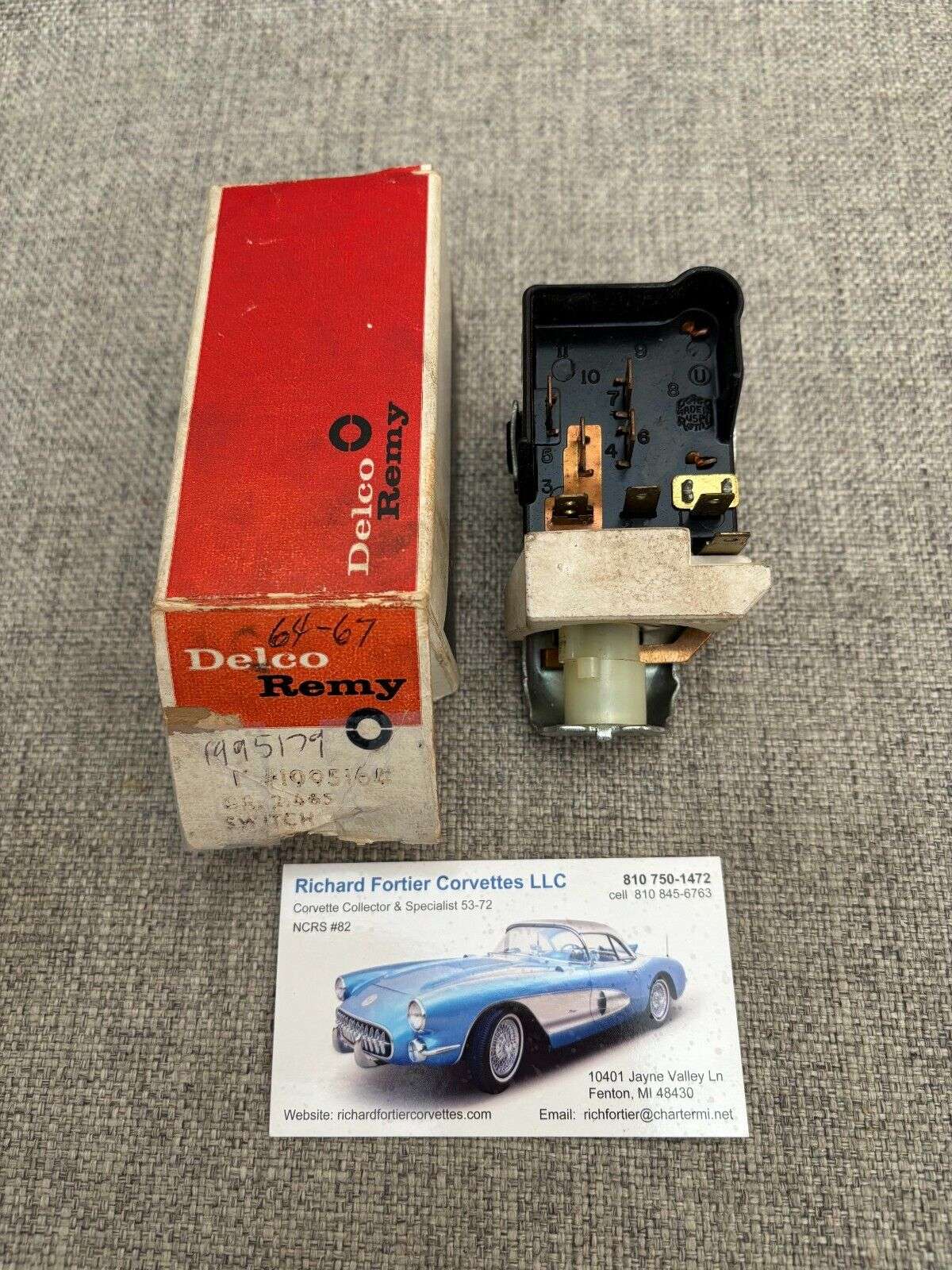 Buy 1964-67 Corvette Headlamp Power Switch at 15% Restock Fee